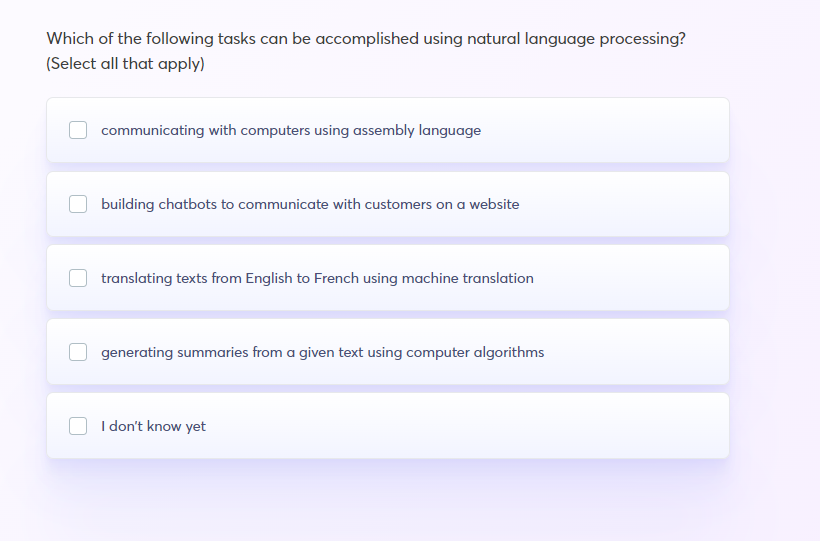 Solved Which of the following tasks can be | Chegg.com