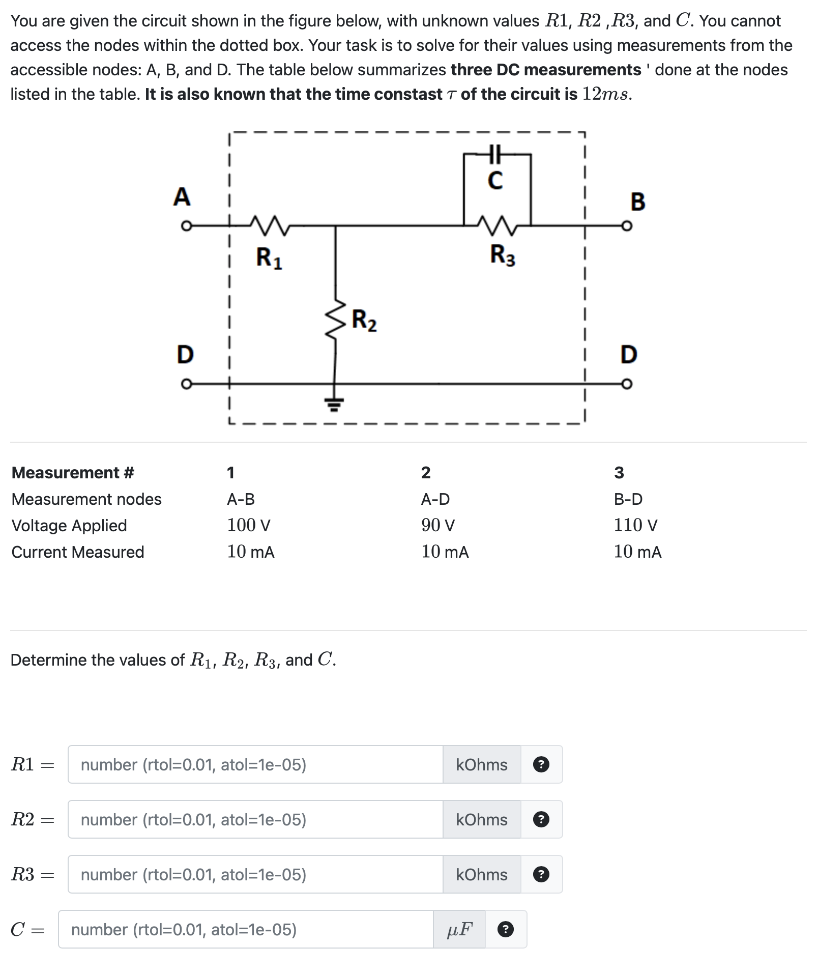 Solved You are given the circuit shown in the figure below, | Chegg.com