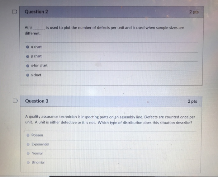 Solved D Question 2 2 pts A(n) different. is used to plot | Chegg.com