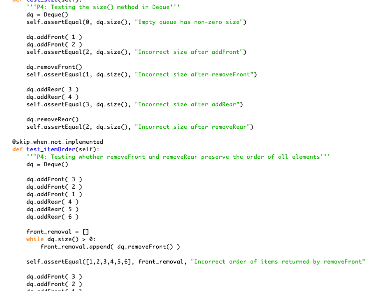 Problem 4 (20 points) Implement a deque abstract data | Chegg.com