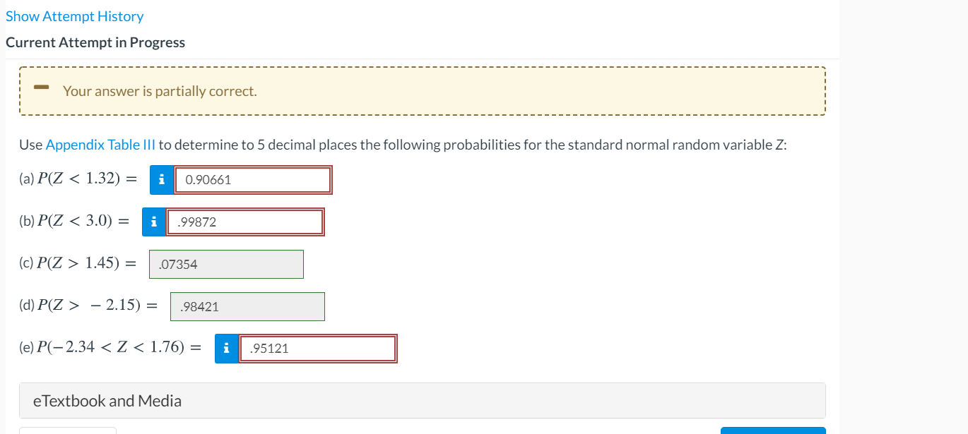 Solved Show Attempt History Current Attempt in Progress Your | Chegg.com