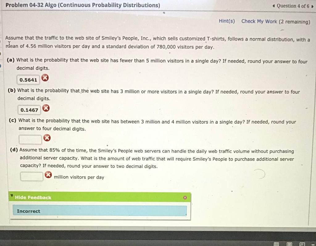Solved Problem 04-32 Algo (Continuous Probability | Chegg.com