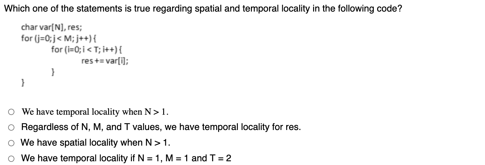 Solved Which one of the statements is true regarding spatial | Chegg.com