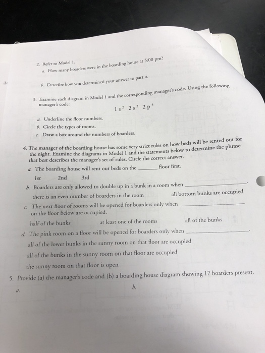 Electron Configuration Worksheet Answers Model 1 The Boarding House Electron Configuration Worksheet Answers Model 1 The Boarding House