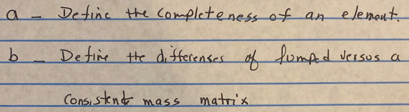 Solved а a Define the completeness of an element. b Ь Define | Chegg.com