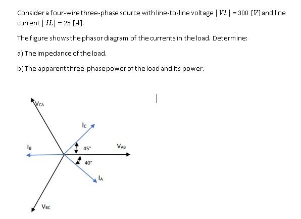 Solved Consider a four-wire three-phase source with | Chegg.com