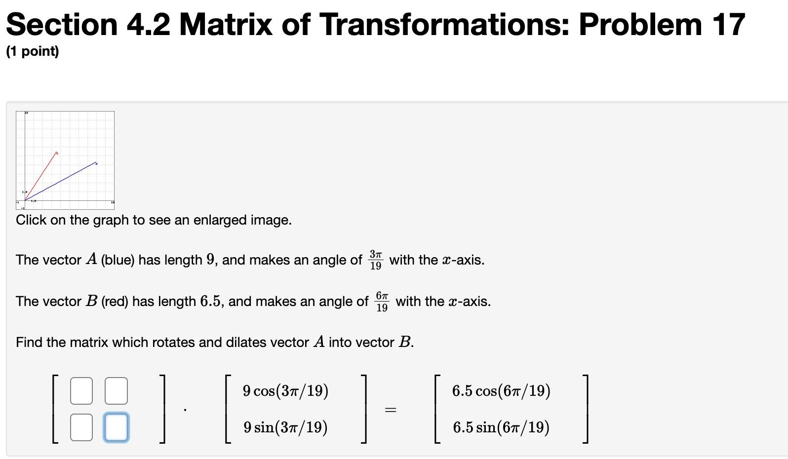 Section 4.2 Matrix of Transformations: Problem 17 (1 | Chegg.com