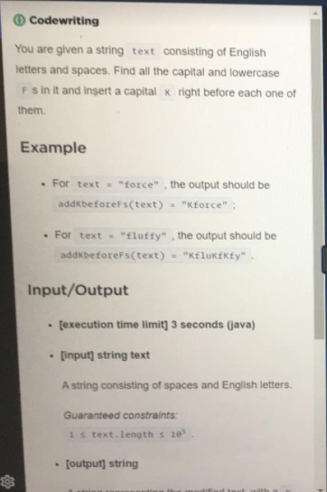 Solved Codewriting You are given a string text consisting of | Chegg.com
