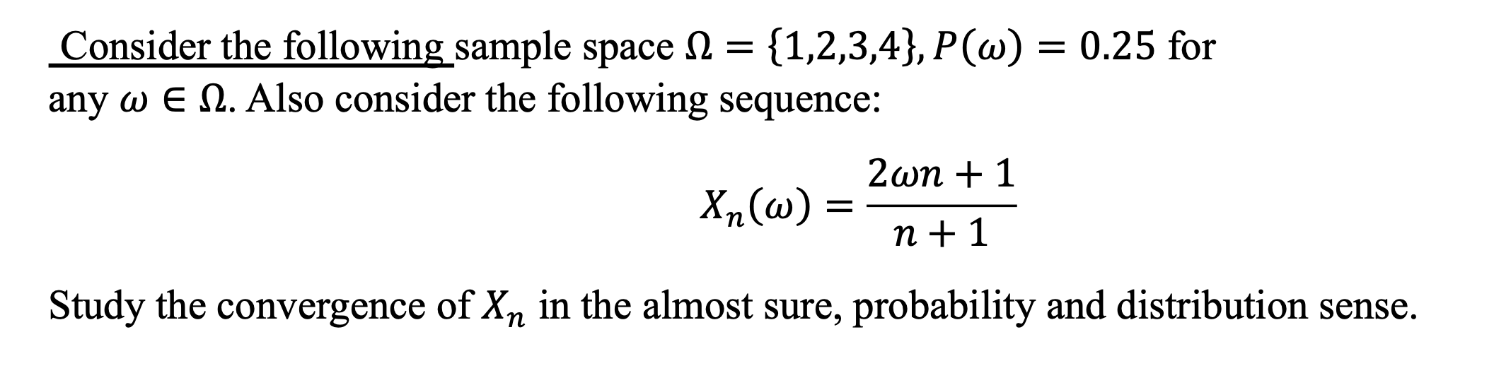 Solved Consider the following sample space | Chegg.com