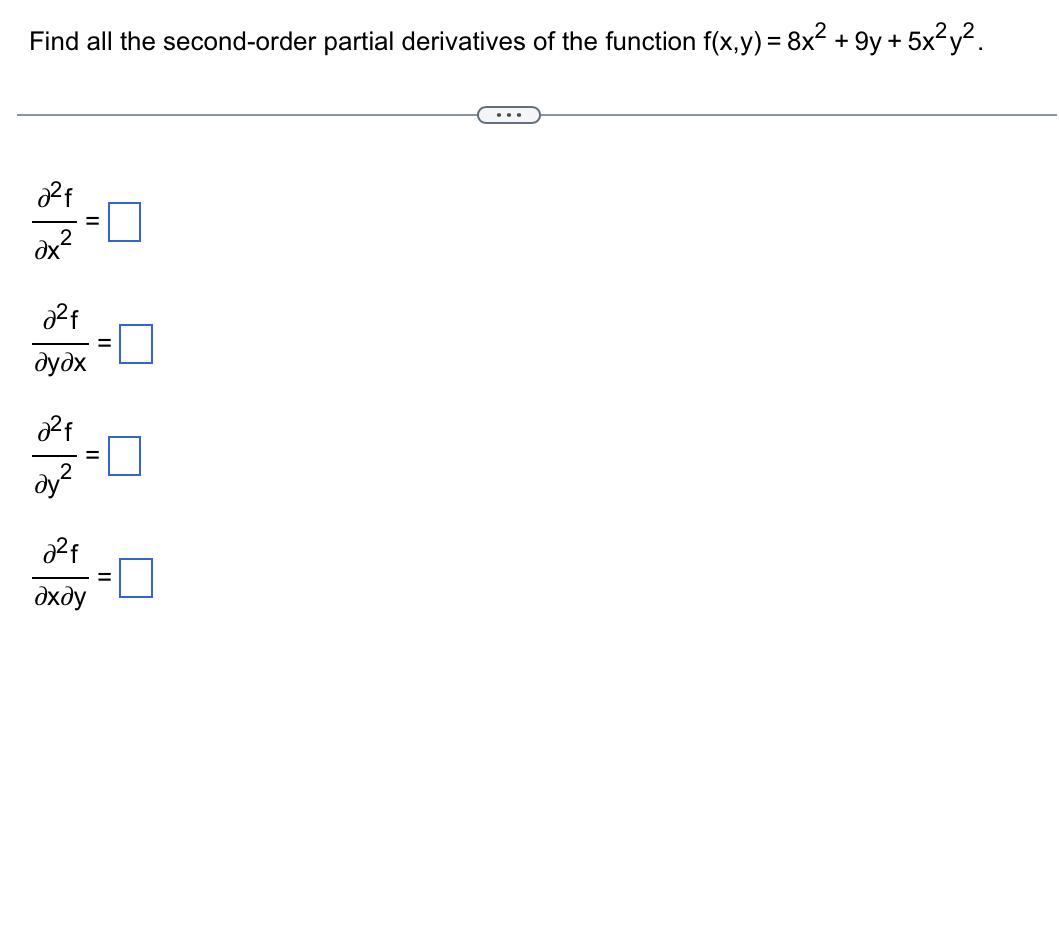 solved-find-all-the-second-order-partial-derivatives-of-the-chegg
