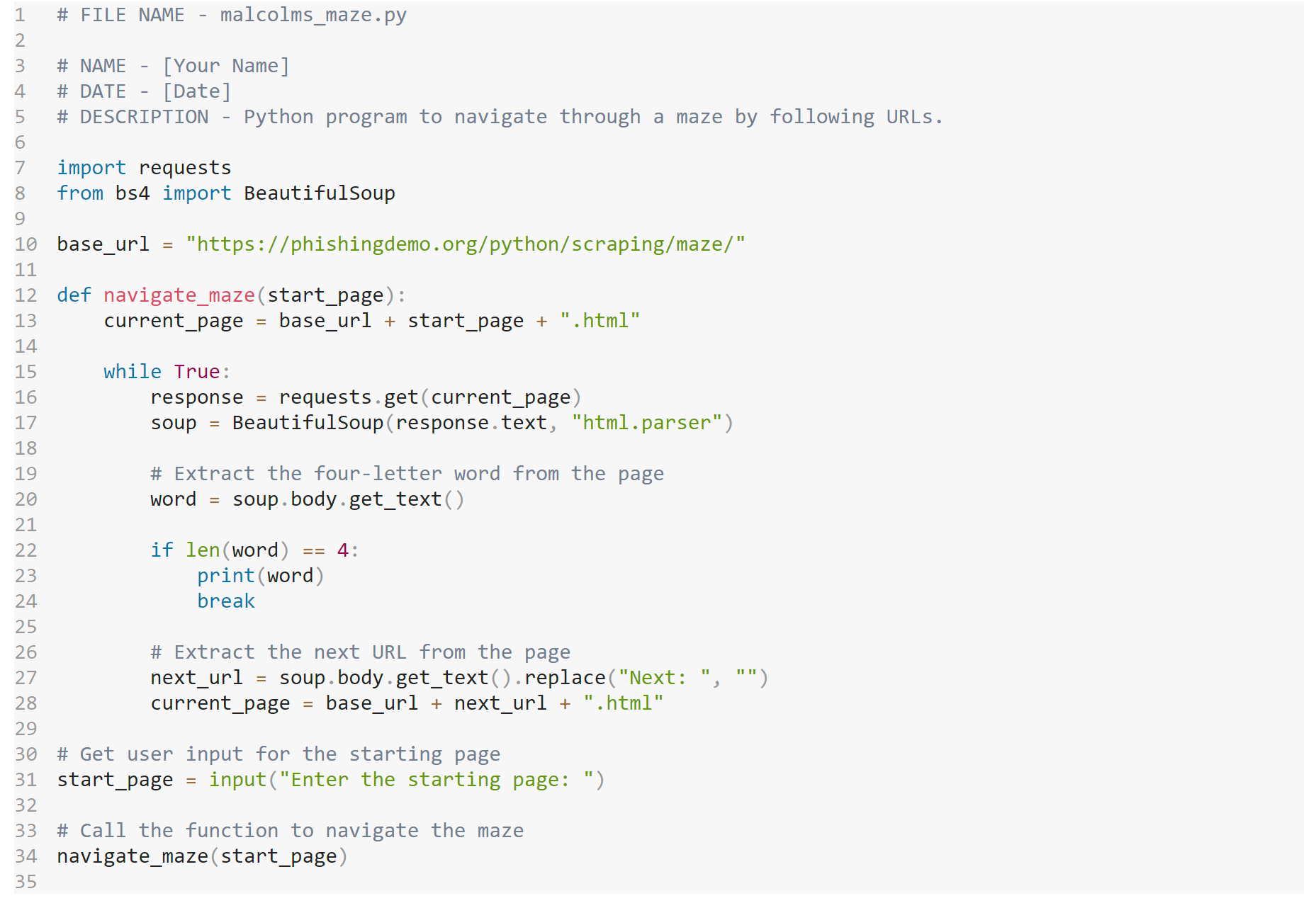 Solved DESCRIPTION My buddy Malcolm and I like to | Chegg.com