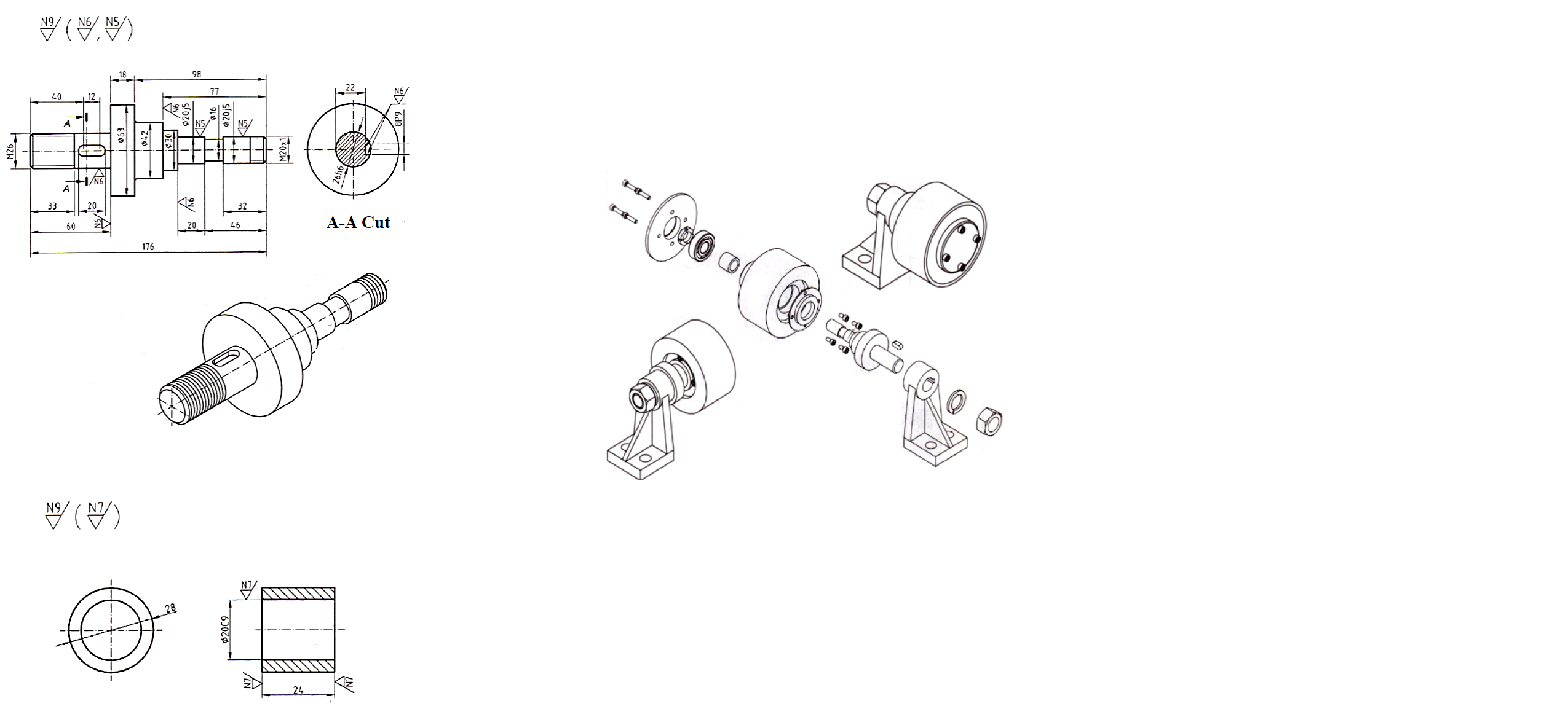 Tolerances. By analyzing the assembly of the two | Chegg.com