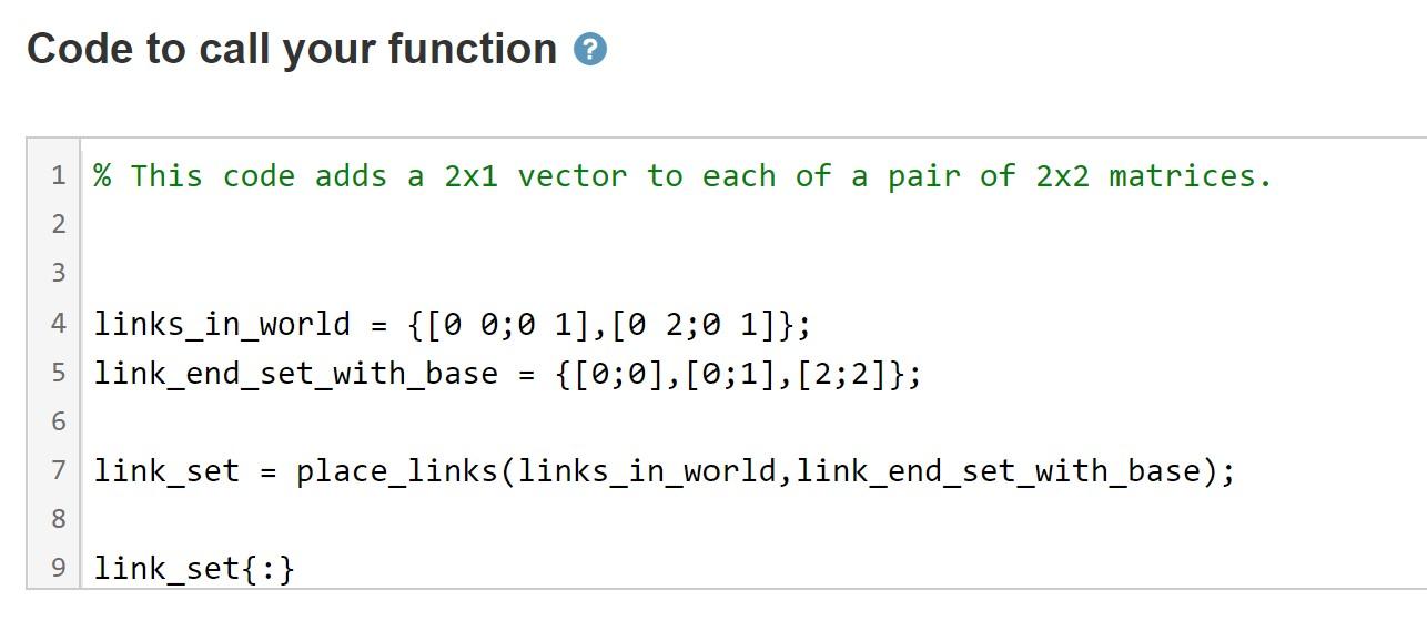 Solved = 1 function link_set place_links(links_in_world, | Chegg.com
