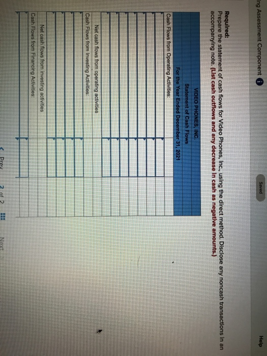 Solved Problem 11-7A Calculate operating activities-direct | Chegg.com