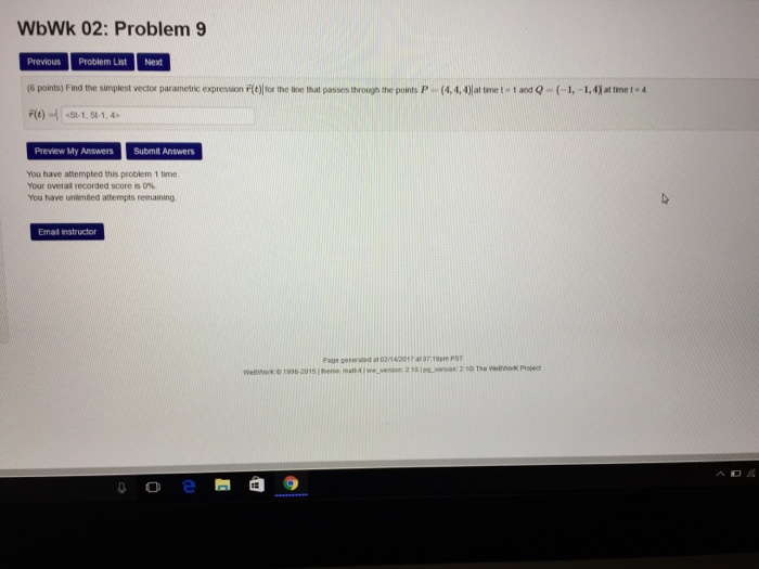 Solved Find the simplest vector parametric expression | Chegg.com