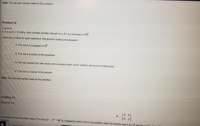 Solved Problem 10. (4 points) The reduced row.echelon forms | Chegg.com