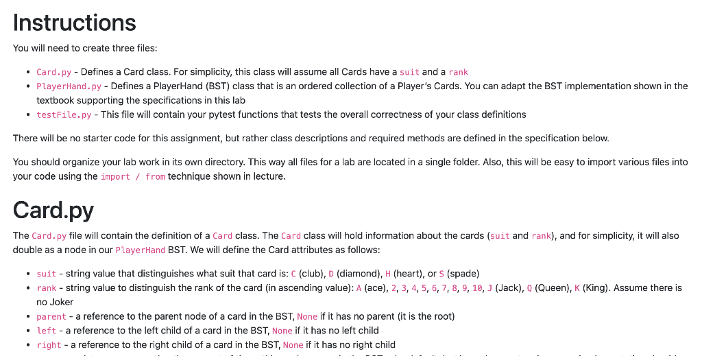 Instructions You will need to create three files: • | Chegg.com