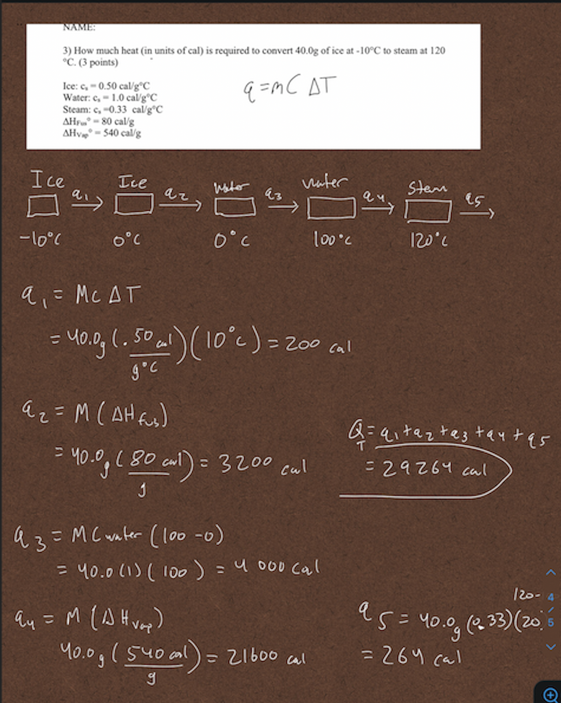 Solved How much heat (in units of cal) is required to | Chegg.com