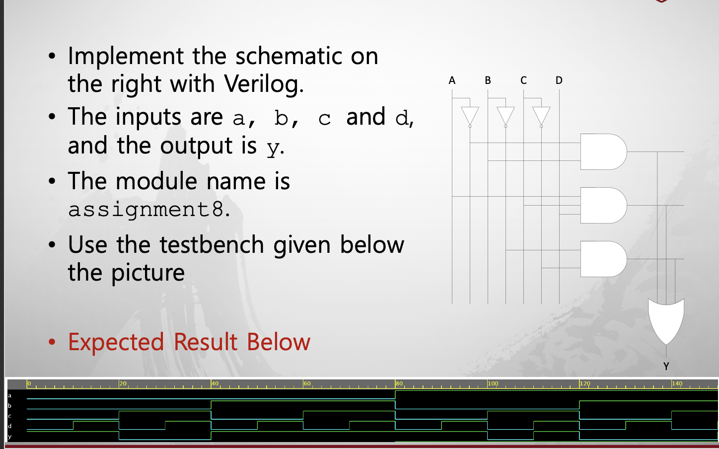 Solved Implement the schematic on the picture with VERILOG | Chegg.com