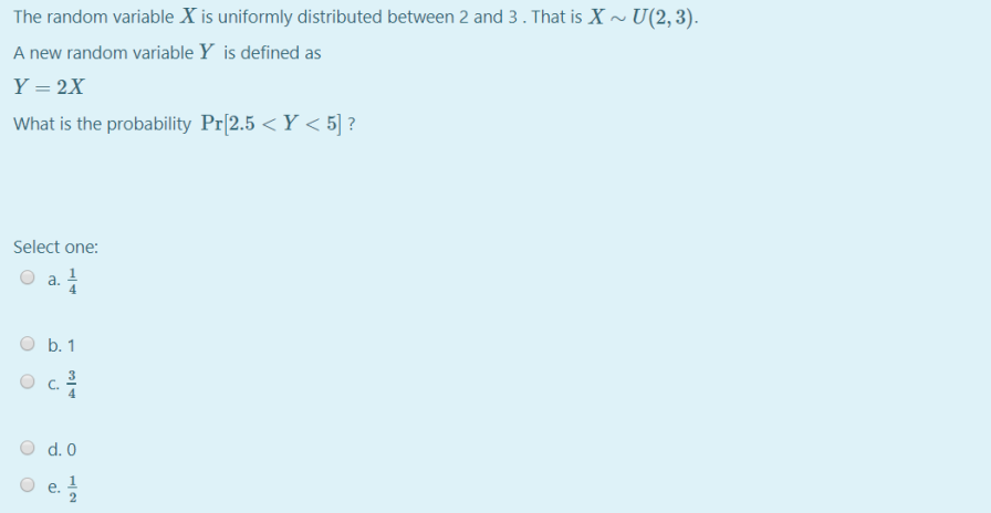 Solved The random variable X is uniformly distributed | Chegg.com