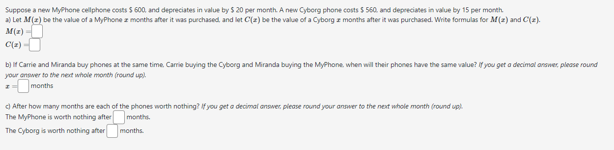 Solved Suppose a new MyPhone cellphone costs $600, and | Chegg.com