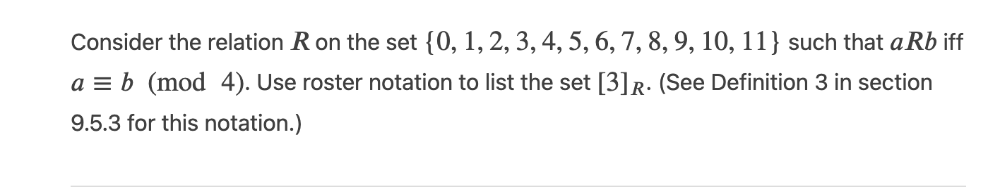 Solved Consider the relation R on the set | Chegg.com