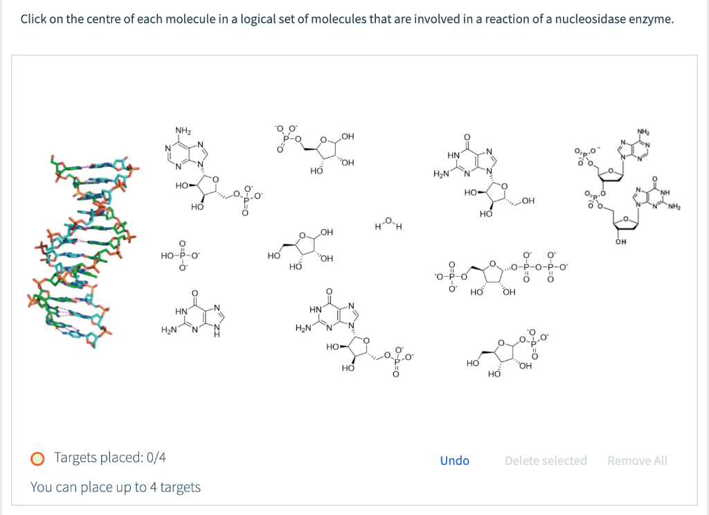 Click on the centre of each molecule in a logical set | Chegg.com