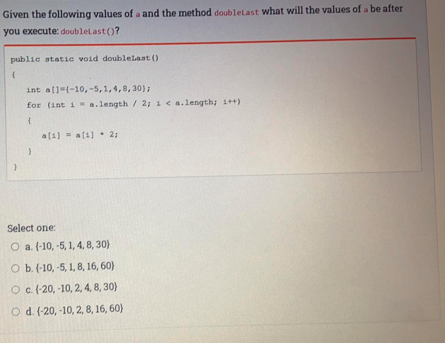Solved The following code displays double temperature = 50; | Chegg.com