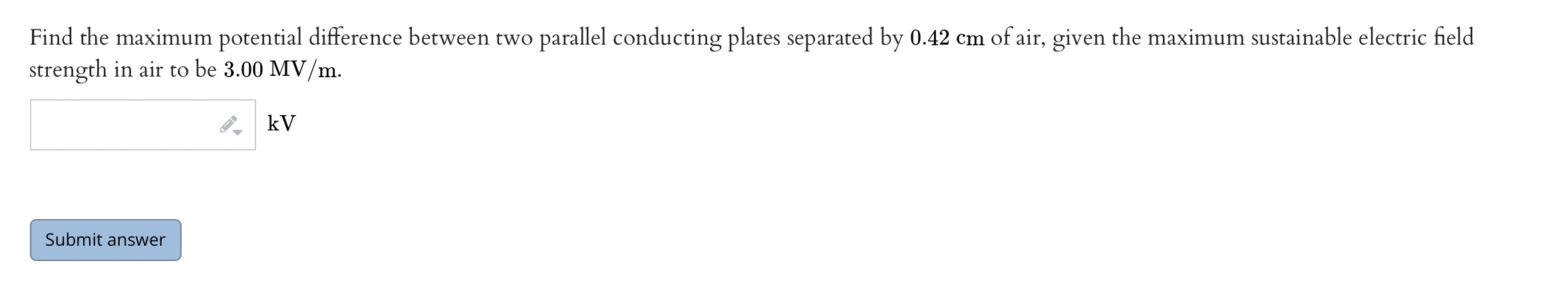 Solved Find the maximum potential difference between two | Chegg.com