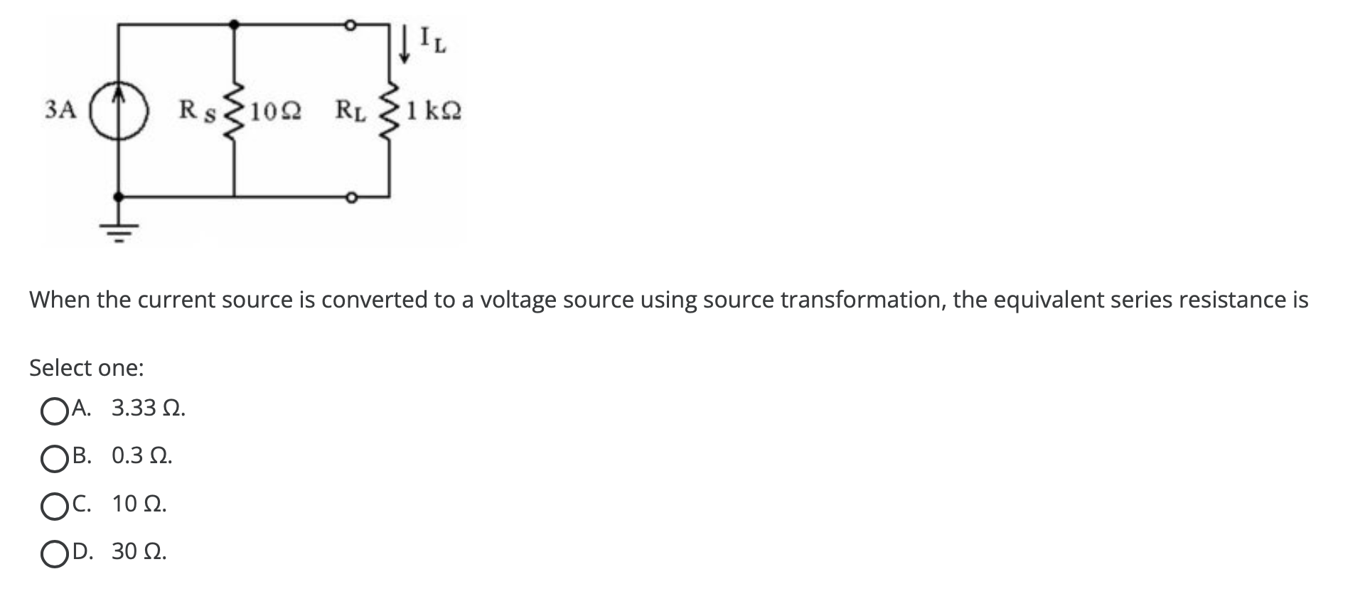 Solved When the current source is converted to a voltage | Chegg.com