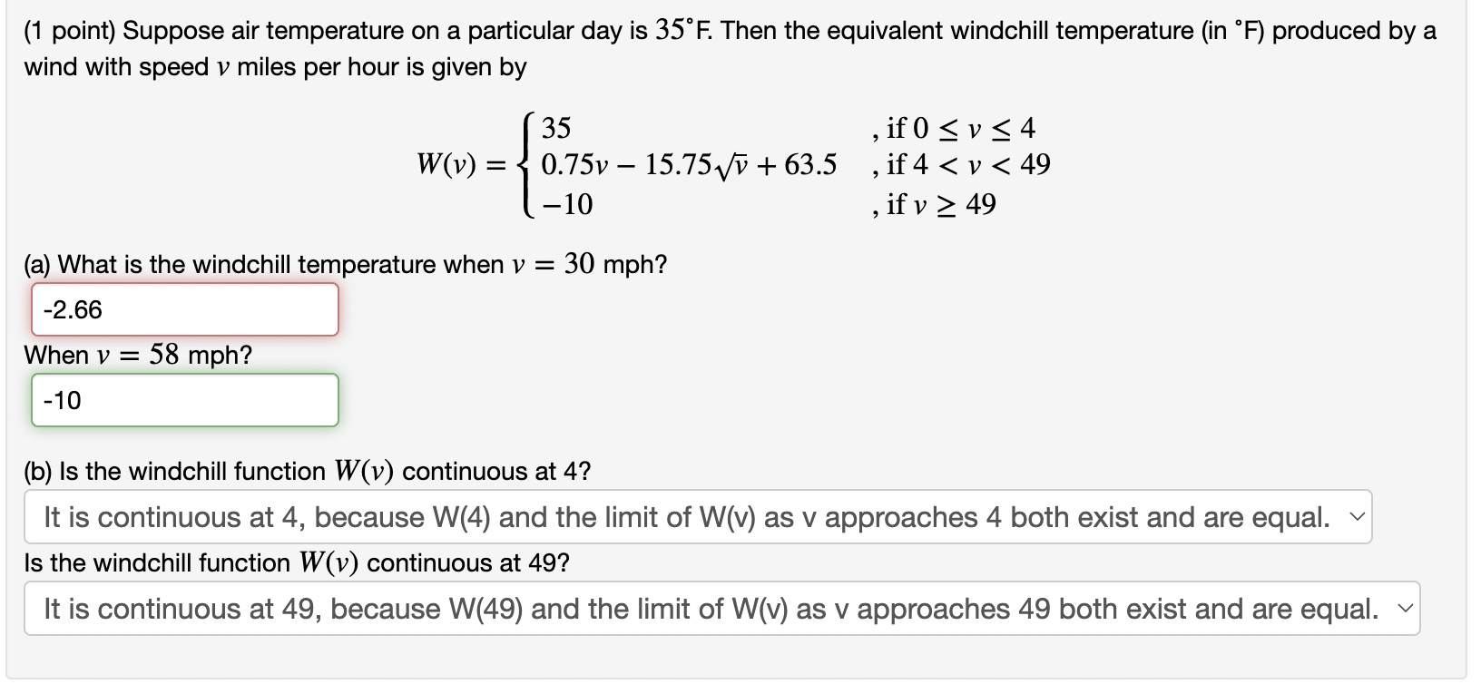 Solved Please answer part A: What is the wind chill | Chegg.com