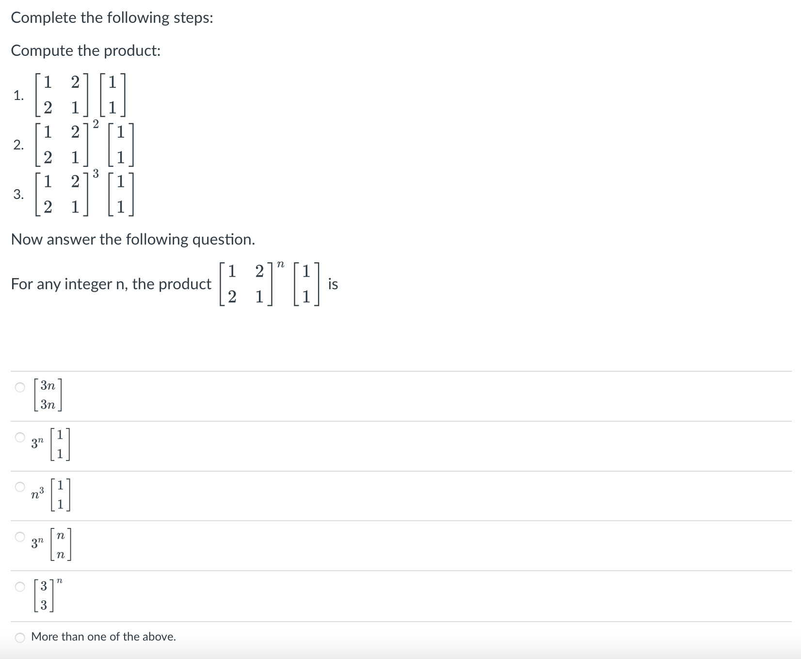 Solved Complete the following steps: Compute the product: 1. | Chegg.com