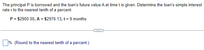 Solved Use the formula for simple interest, I = Prt, to find | Chegg.com