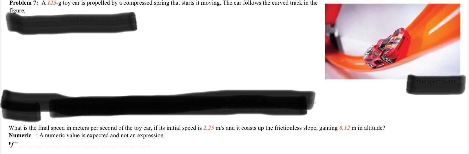 Solved What is the final speed in meters per second of the | Chegg.com