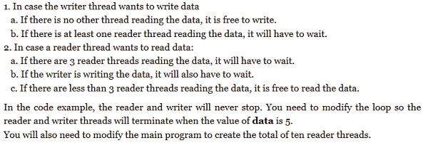 Modify the following pthread code to be | Chegg.com