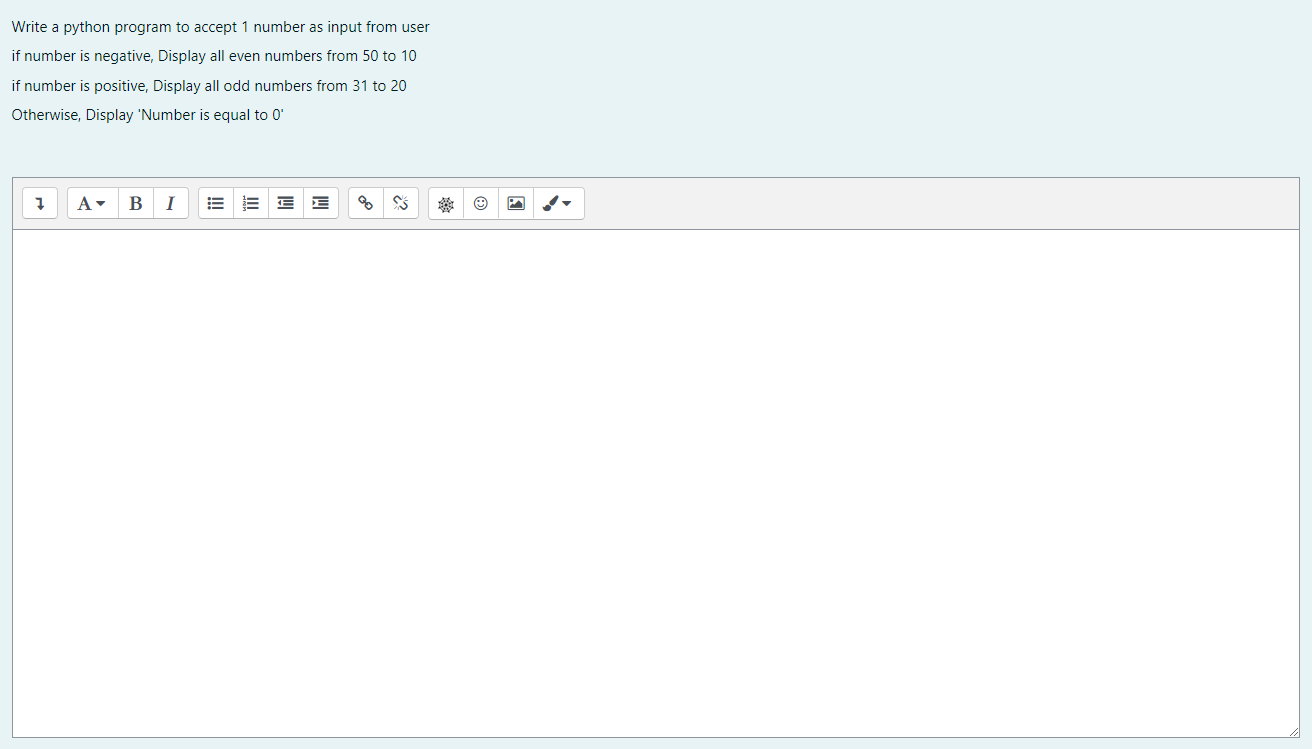 Solved Write a python program to accept 1 number as input | Chegg.com