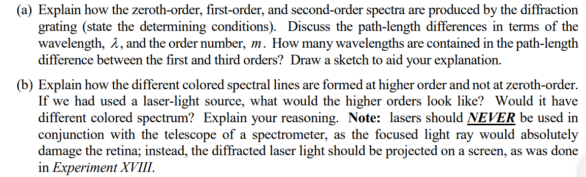 Solved (a) Explain how the zeroth-order, first-order, and | Chegg.com