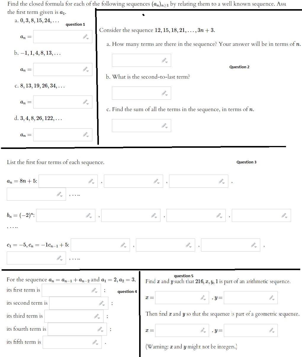 Note: I only need the answers no solution required. | Chegg.com