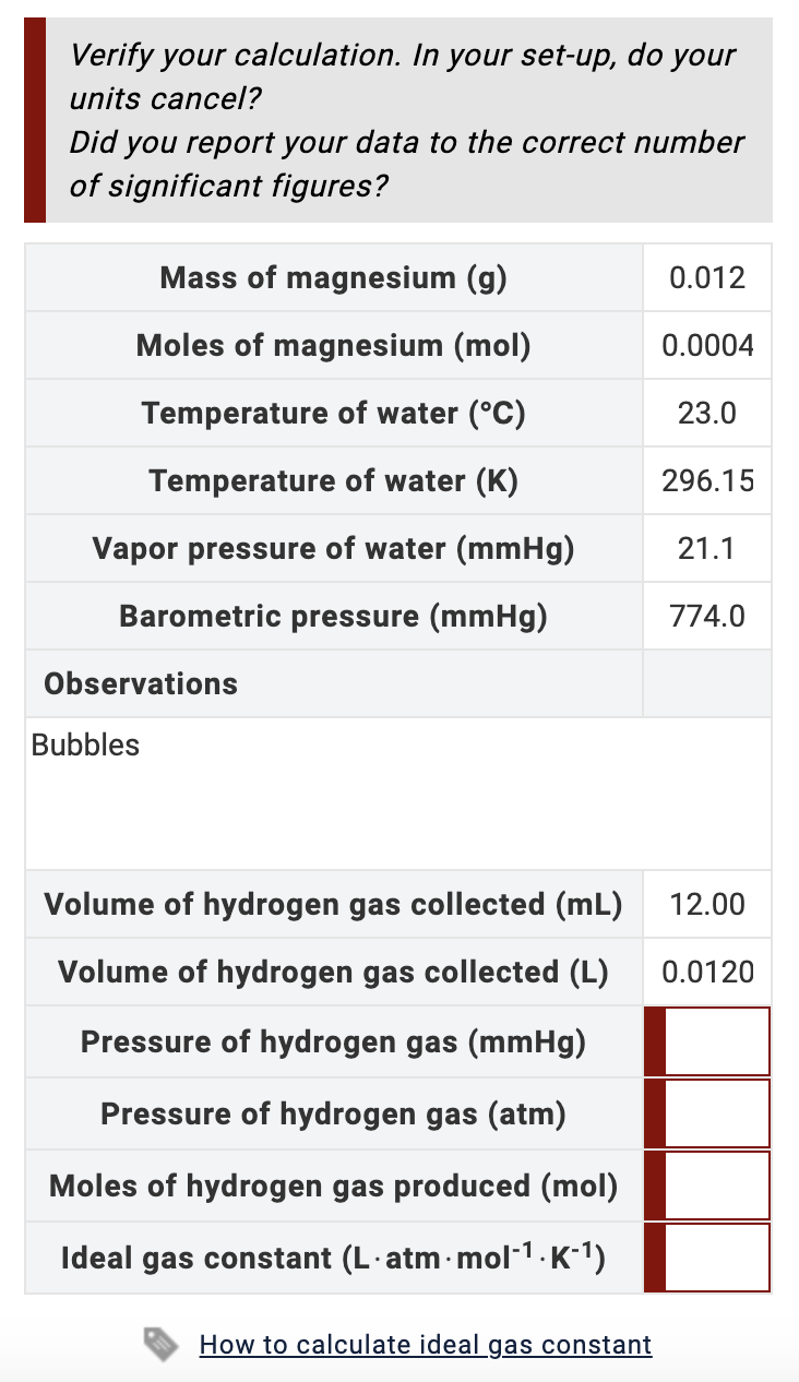 Solved Verify your calculation. In your set-up, do your | Chegg.com