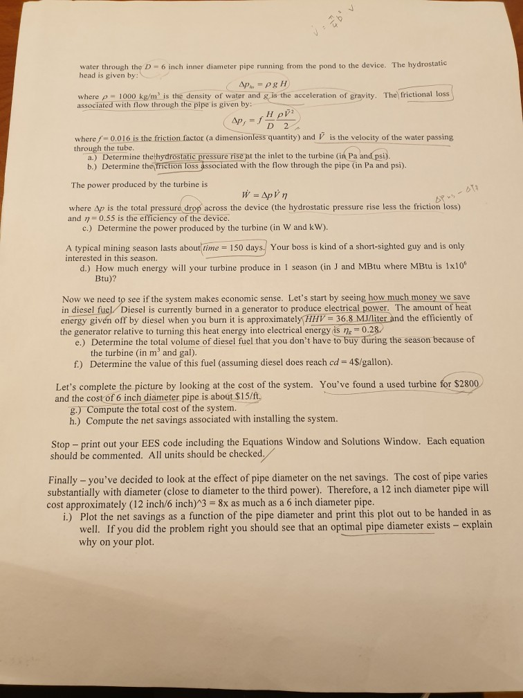 Solved Homework #1 Do this problem using EES Enter the | Chegg.com