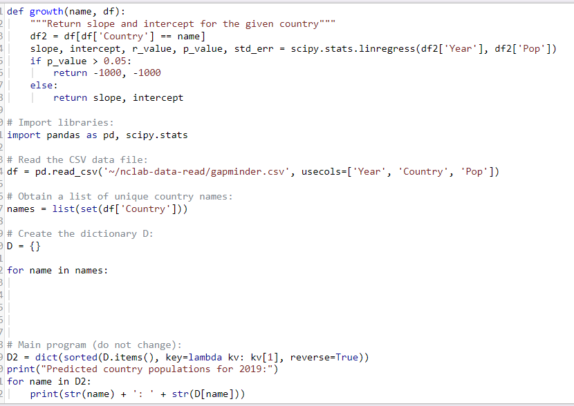 Python code needed. Hint and dataset(few lines) are | Chegg.com