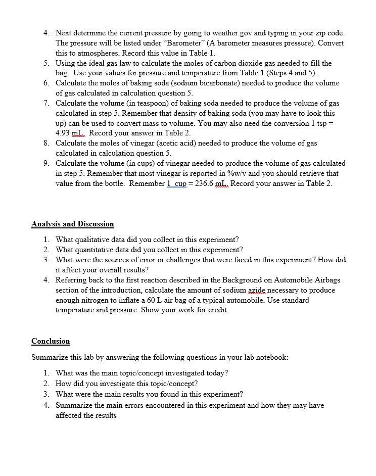 Introduction This experiment will focus on collecting | Chegg.com