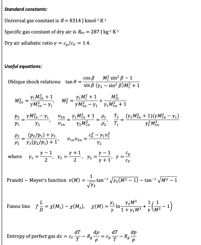 Solved Standard constants: Universal gas constant is R=8314 | Chegg.com