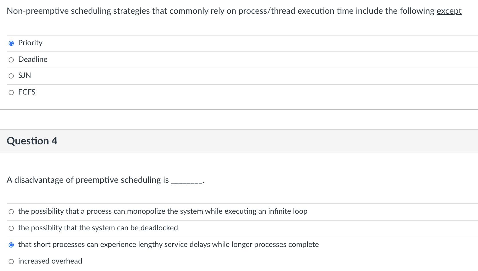 Solved Non-preemptive scheduling strategies that commonly | Chegg.com