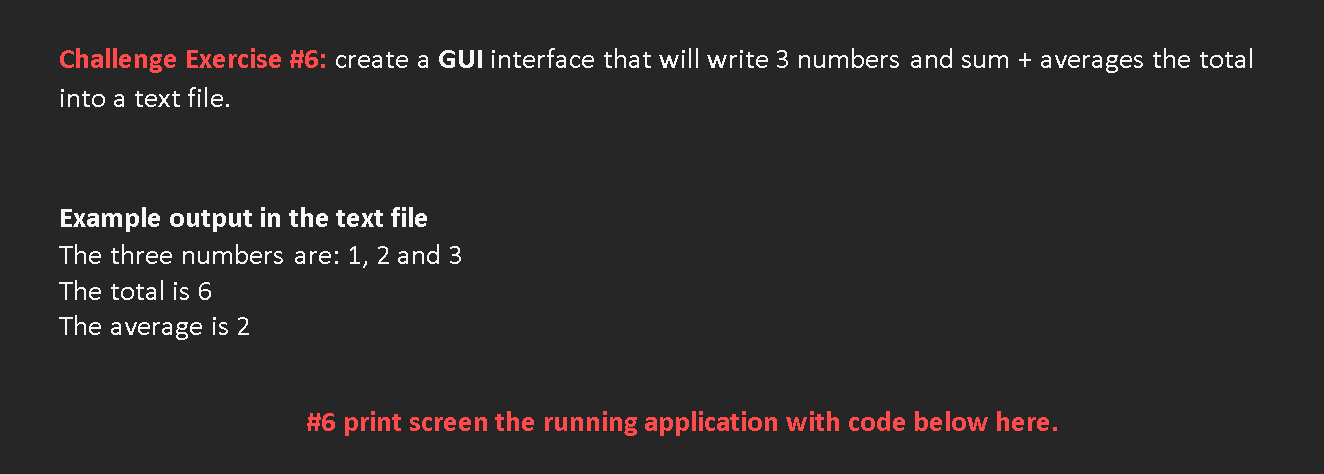 Solved Challenge Exercise H6 Create A Gui Interface That 