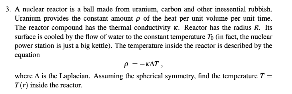 A nuclear reactor is a ball made from uranium, carbon | Chegg.com