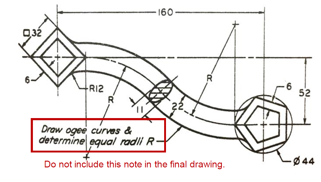 Solved 160 0.32 R 6 RI2 R 52 22 Draw ogee curves & determine | Chegg.com