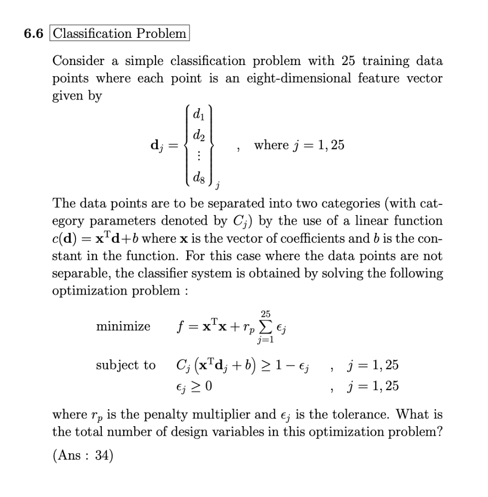 Consider a simple classification problem with 25 | Chegg.com