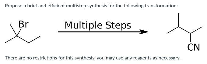 Solved Propose a brief and efficient multistep synthesis for | Chegg.com