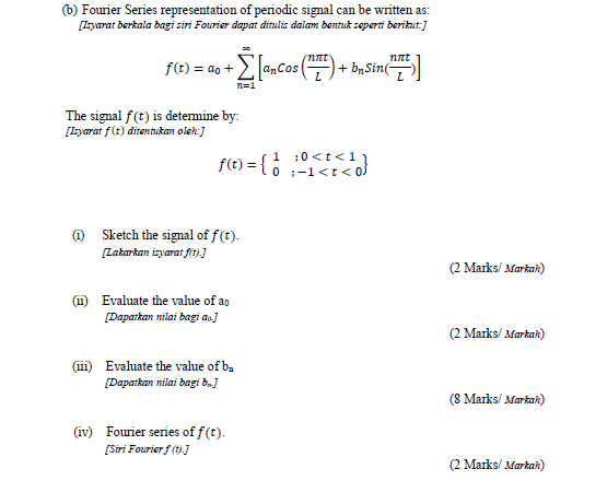 Solved 6) Fourier Series representation of periodic signal | Chegg.com